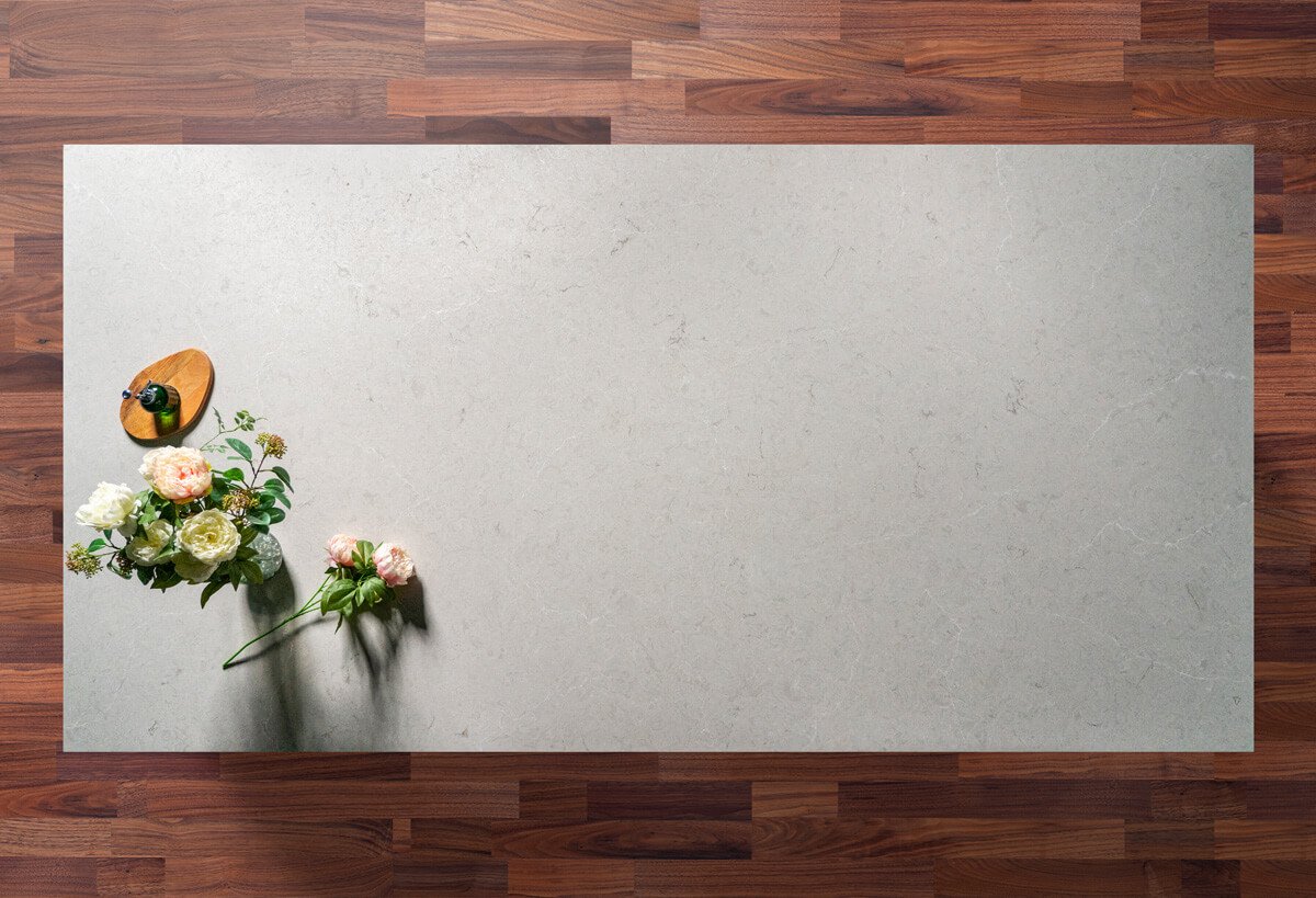 Grey Drift Quartz Worktops - Marble 4 Life UK